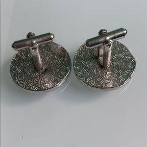 Accessories | Vintage Silver Black Jester Cuff Links | Poshmark